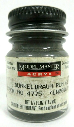 Model Master Hobby Paint - DARK BROWN/DUNKELBRAUN #4775 RLM 61 LW00061 ...