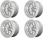 Set 4 KMC KM235 Grenade Crawl Beadlock 17x9 5x5 Machined Wheels 17 ...