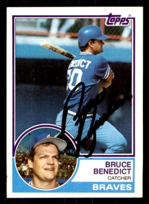 1983 Topps Baseball #521 Bruce Benedict Signed Autograph (no COA) *e1 ...