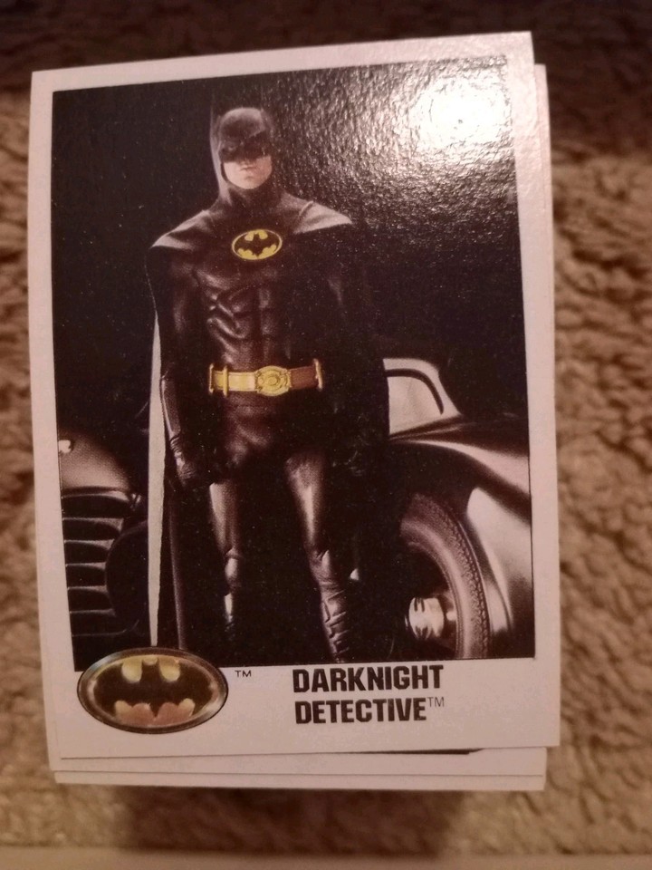Vintage 1989 Topps Batman Cards Series 1 Complete Set 132 Cards & 22 ...