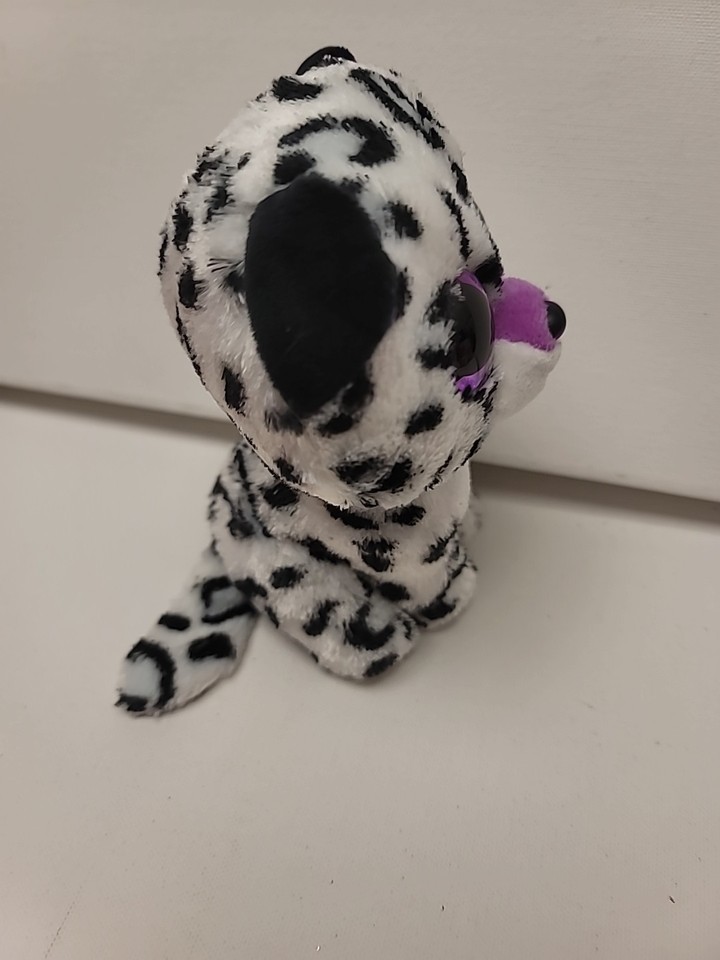 Ty Beanie Boos VIOLET the Leopard Claire's Exclusive 6" 15cm NEW MWMT ...