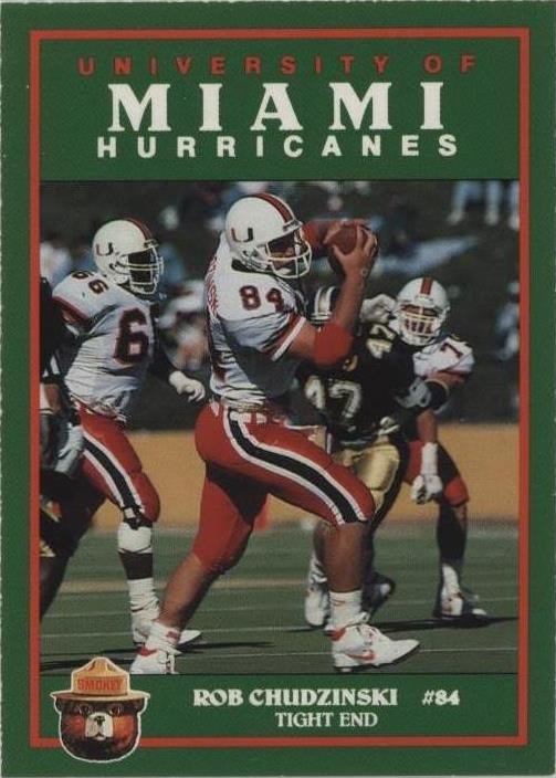 1990 Smokey Miami Hurricanes - Rob Chudzinski (RC) for sale online | eBay