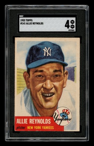 1953 Topps Set-Break #141 Allie Reynolds SGC 4 VG EX | eBay