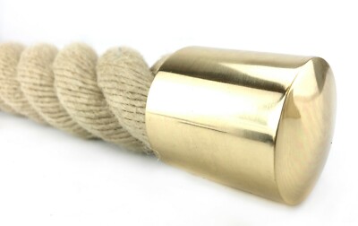 Polished Brass Finished Handrail Rope End Cap To Fit Diameter 32mm ...