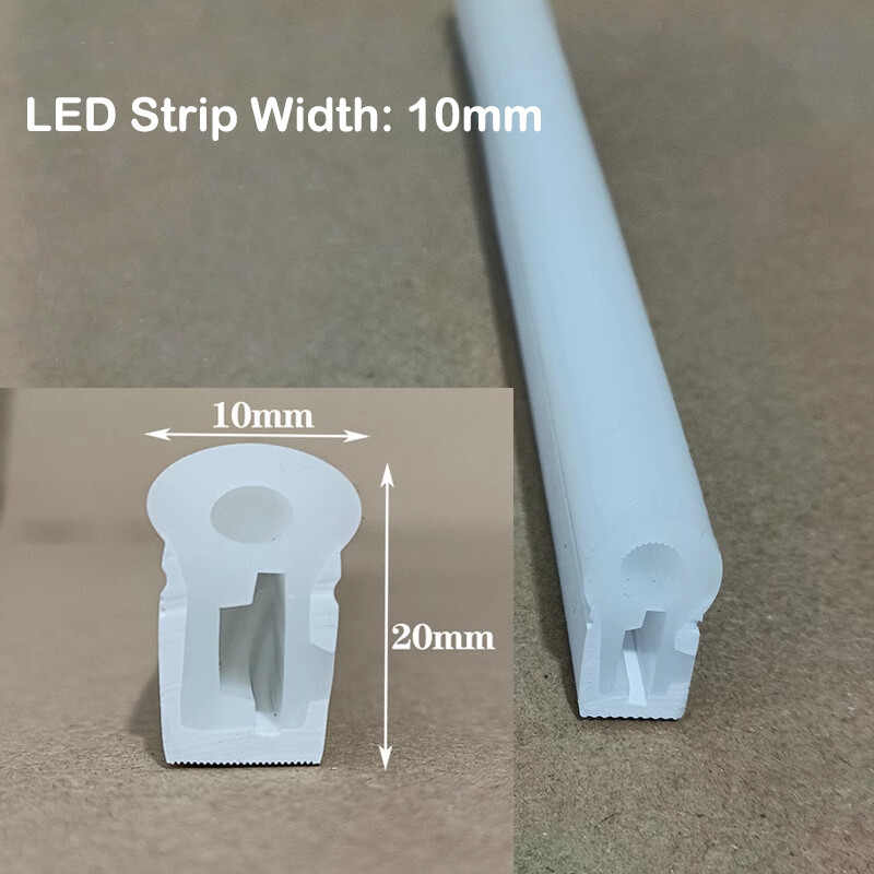 Silicone LED Channel System Cuttable Flexible Bendable DIY For LED ...