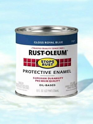 Rust-Oleum 1/2 Pint Indoor and Outdoor Gloss Royal Blue Oil-Based PAINT ...