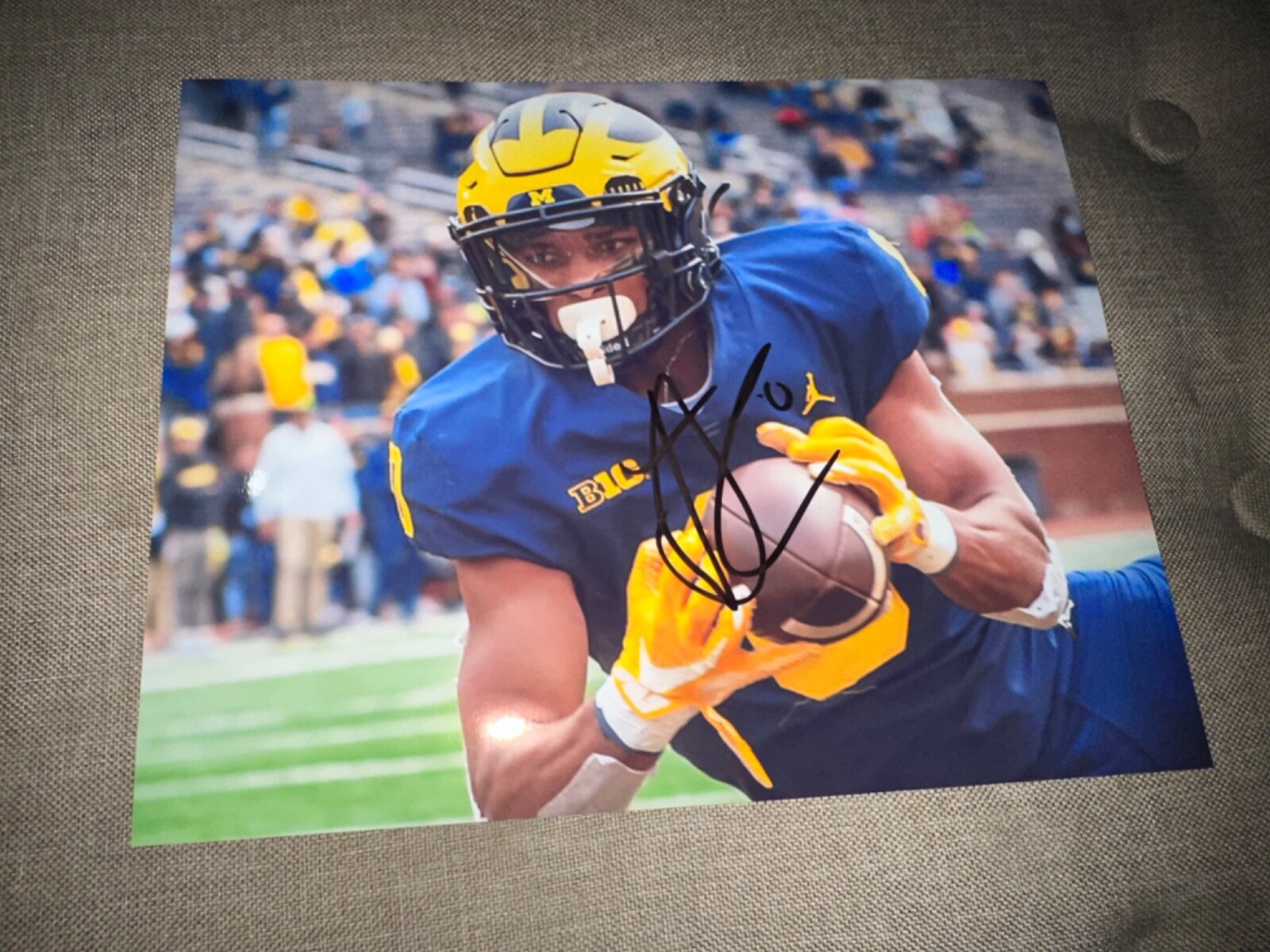 Darrius Clemons signed MICHIGAN WOLVERINES FOOTBALL 8x10 photo go blue ...