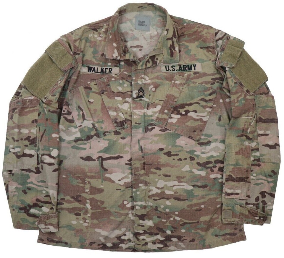 US Army OCP Combat Uniform Coat Jacket Top Multicam Woodland Camo ...