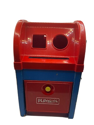 Vintage Playskool Postal Station Mailbox Shape Slot Toy Children's | eBay