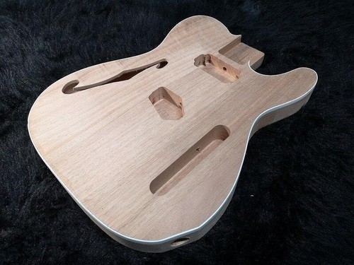 Handmade Telecaster Thinline npainted body binding | eBay