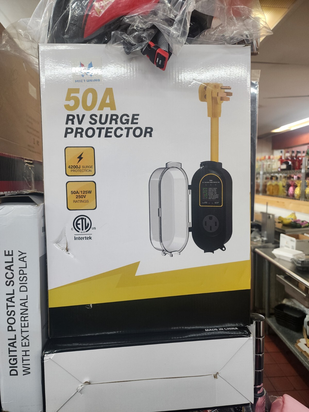 Heavy Duty 50 AMP Surge Protector LED Indicator Analyzer for RV Camper ...