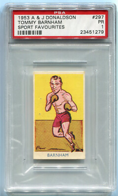 1953 1948 A & J Donaldson Sport Favourites 297 Tommy Barnham PSA 1 ...