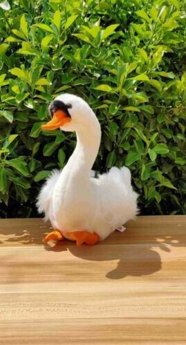 cute plush swan toy high quality stuffed white swan doll gift about ...