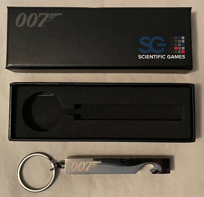 Rare 007 James Bond Black Chrome Bottle Opener Keyring SG 2018 Promo ...