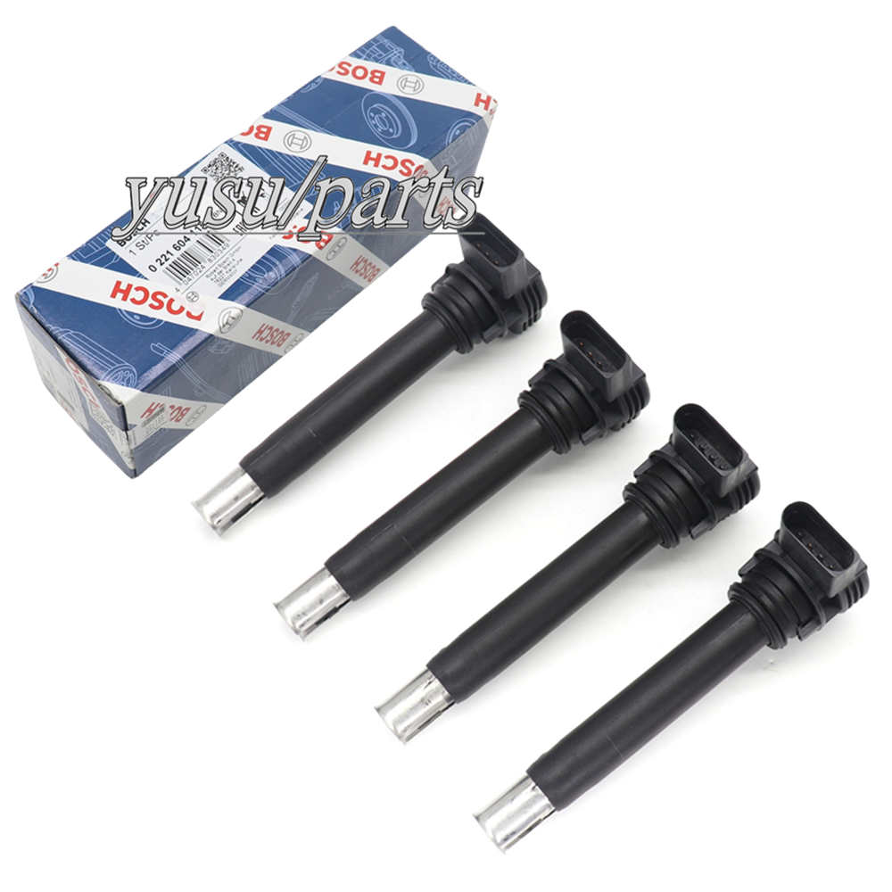 4x NEW OEM BOSCH VW Audi 2.0T Ignition Coils 07K905715G 0221604115 | eBay