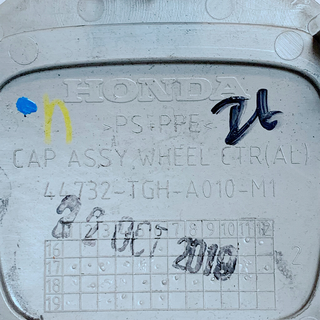 Single OEM Center Cap For 2017-2024 Honda Civic 44732-TGH-A010-M1 560 ...