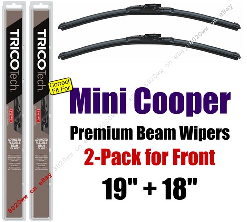 Wipers 2-Pack Premium Wiper Beam Blades - fit 2002-2011 Mini Cooper ...