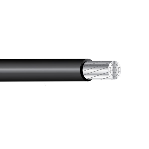 600 MCM Aluminum XHHW-2 Building Wire Black 600V Length 50 feet to 1000 ...
