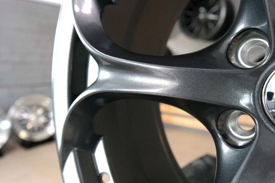4X R18 Inch 5x110 Alfa Romeo Rolo Style Gun Metal Wheels: Fits For ...