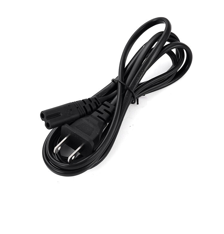 AC Power Cord Cable for PS4 & PS3 Slim Super Slim XBOX PC 2 Prong ...