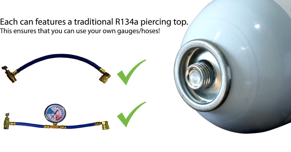 R 134a Refrigerant Replacement+R134a Leak Sealant w/UV Dye - 3 Cans ...