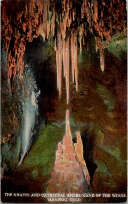 The Shafts & Cathedral Spires Cave of the Winds Manitou Vintage ...