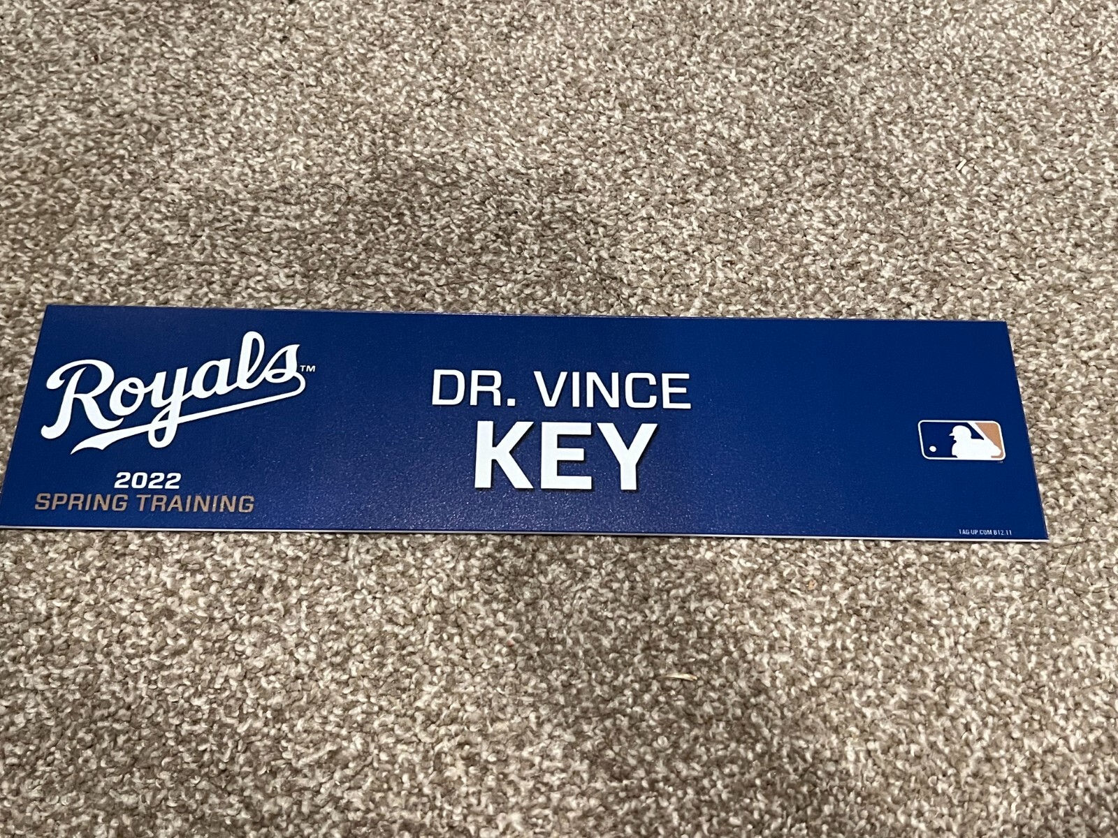 KANSAS CITY ROYALS GAME USED ? TEAM ISSUED BASEBALL NAMEPLATE ST DR ...