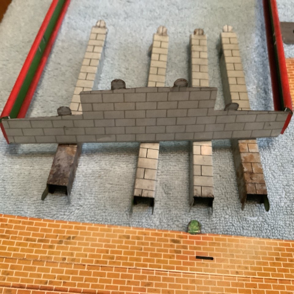 Marx Freight Terminal Tin Litho Train Station Toy Building Vintage ...