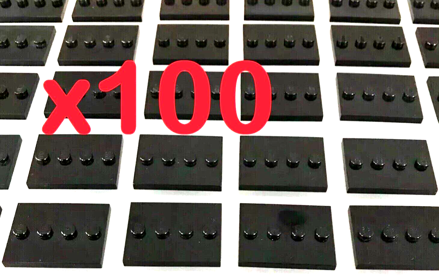 100 x Black Base Plate for Minifigure series display stand Compatible ...