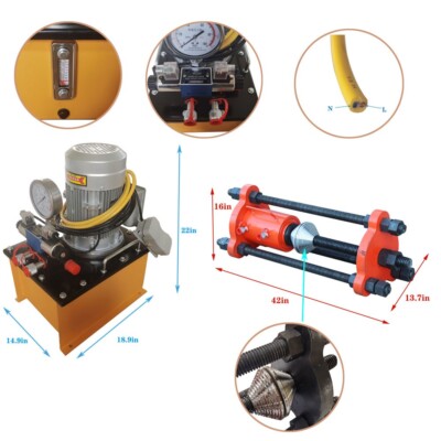 220V 100T Hydraulic Crawler Pin Pressing Machine Excavator Maintenance ...