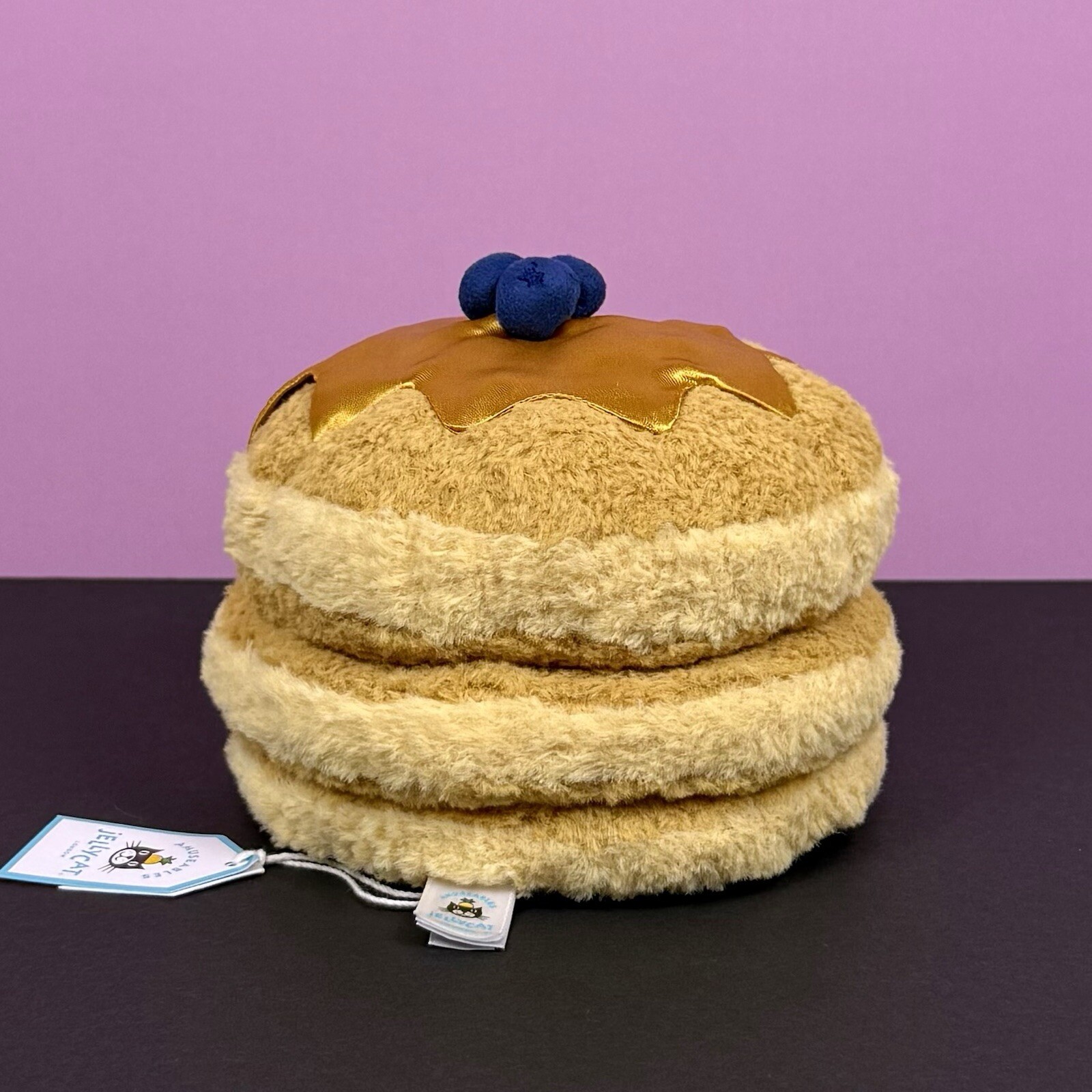 Jellycat AMUSEABLE PANCAKES Soft Plush Toy Rare Golden Fun Breakfast ...