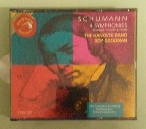 the hanover band / roy goodman SCHUMANN 4 SYMPHONIES CD includes ...