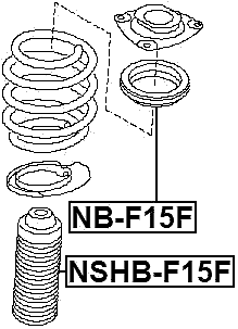 Front Shock Absorber Boot Fits Nissan 54050-1KA0A, 54050-1KA1A | eBay ...