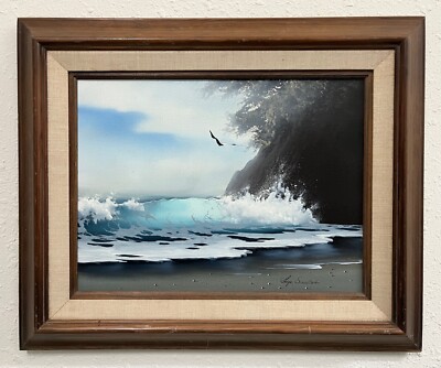 Inge Saastad Original Painting Seascape Ocean Beach Waves | eBay