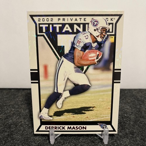 2002 Pacific Private Stock Titanium Derrick Mason 95 Tennessee Titans ...