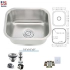 Stainless Steel Single Bowl Topmount / Undermount Kitchen Sink Multiple ...