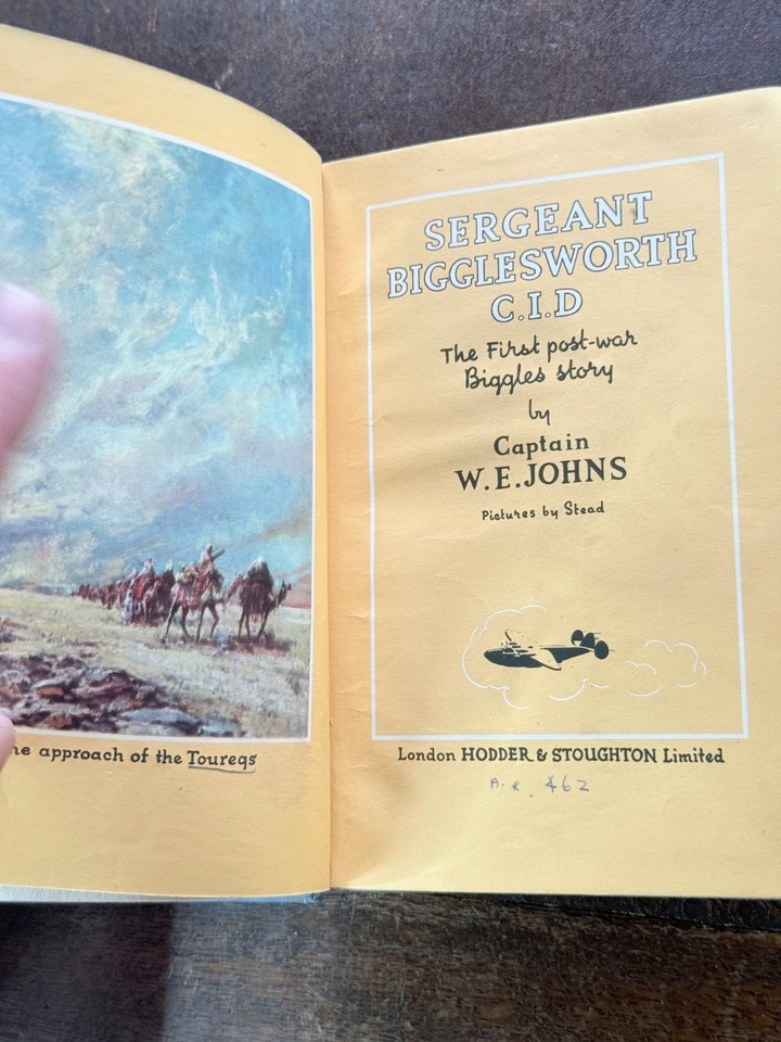 Vintage Biggles Book Sergeants Bigglesworth CID | eBay