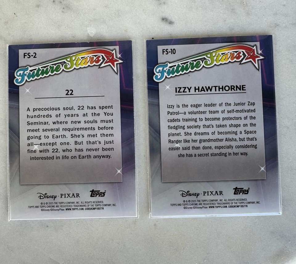 2025 Topps Chrome Disney Future Stars 22 Insert Card-#FS-2 Soul Izzy # ...