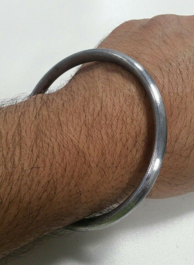 SARBLOH STEEL Pure Iron Round Smooth Sikh Singh Kaur Khalsa Kara Sikh ...