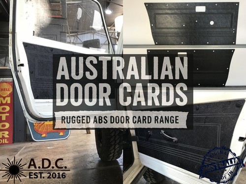 Black ABS Waterproof Door Cards Fits Suzuki Gen 2 Sierra 1981-1999 x2 ...