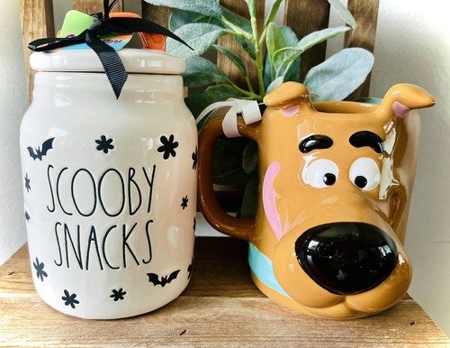 New Rae Dunn Scooby Snacks Scooby Doo Canister Figural Mug Set TikTok ...