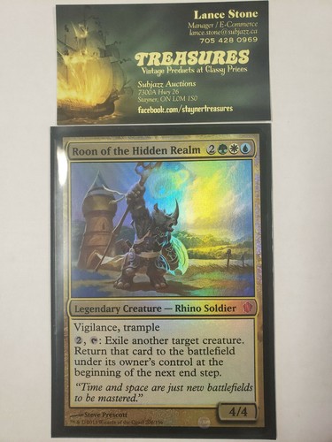 MTG Roon of the Hidden Realm (oversized) Commander Foil 2013 | eBay