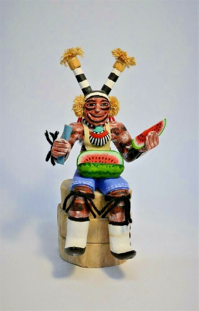 Hopi Koshare Clown Kachina / Katsina Doll; 11"h; Signed F. Healing | eBay