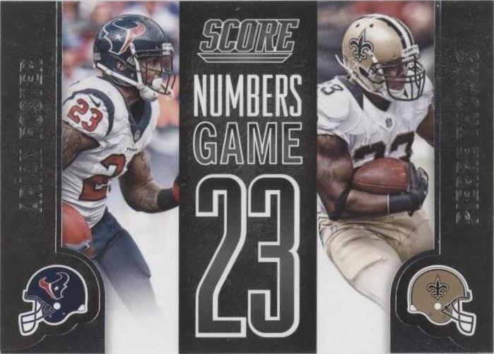 2014 Score - Numbers Game Arian Foster, Pierre Thomas #NG24 for sale ...