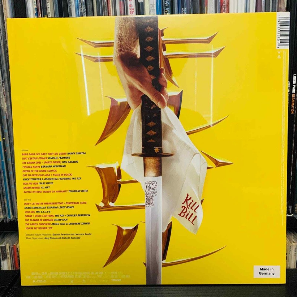 Kill Bill - Quentin Tarantino Film Original Soundtrack Vol. 1 OST Vinyl ...