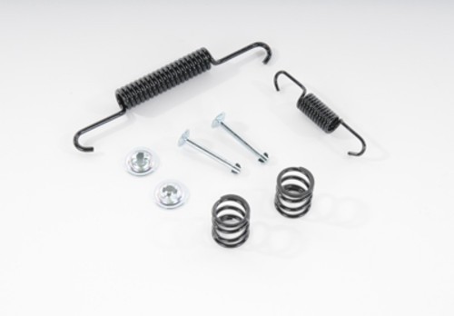 Parking Brake Hold Down Spring Kit-Rear with Springs, Pins, and ...