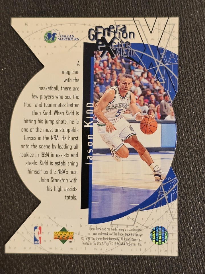 1996 Upper Deck, Generation Excitement #G3 Jason Kidd NBA | eBay