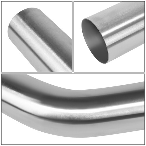 2x 2.5" Inch OD Custom 45 Degree Polished S.Steel Mandrel Bend Exhaust ...