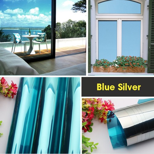 78.7"PVC Solar Heat UV Reflective Glass Window Door Film ONE WAY ...