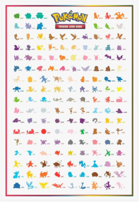 Poster Original De 151 Pokemon